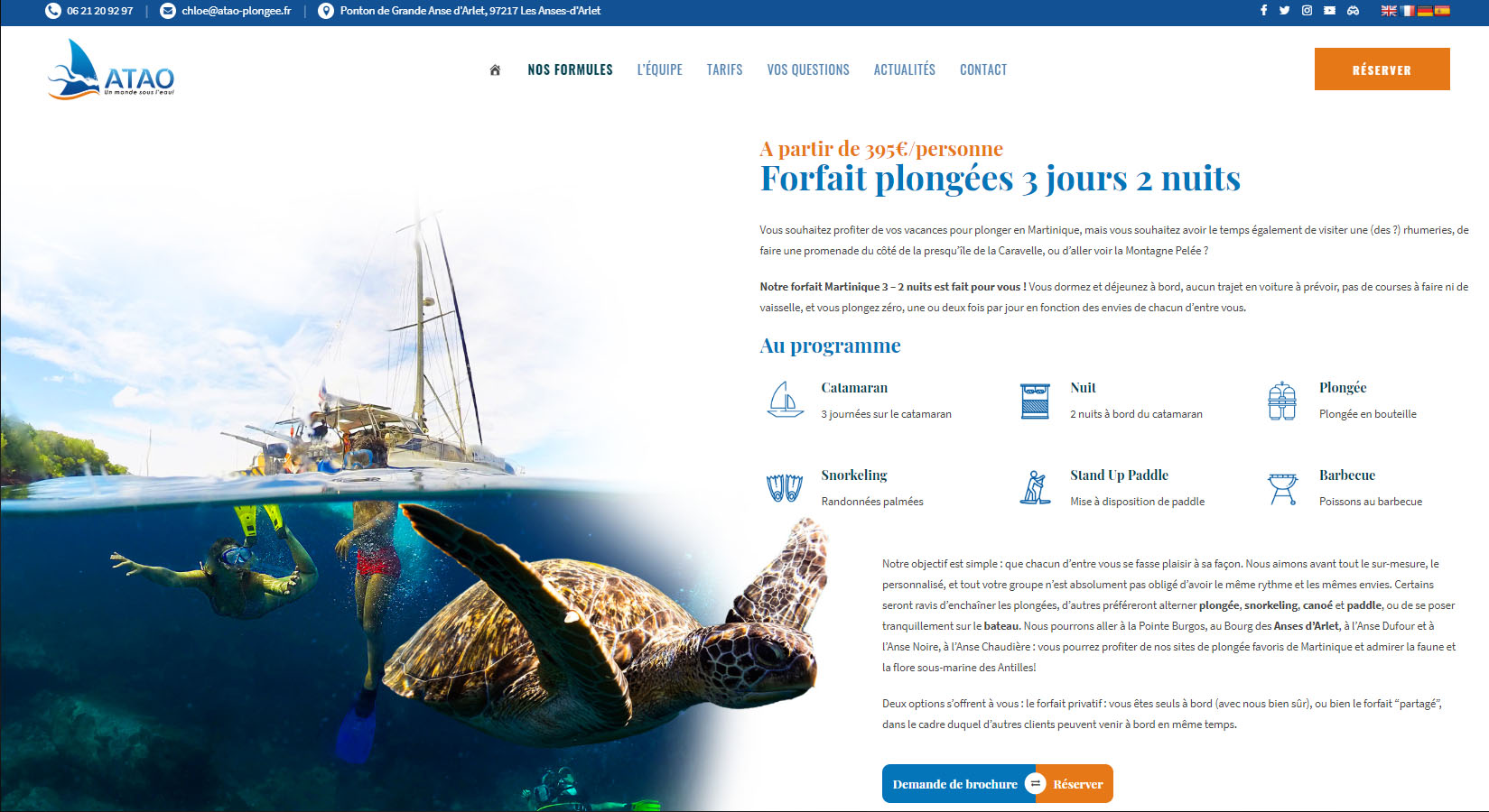 Plongée - Radius Design, votre agence web dédiée au marketing digital